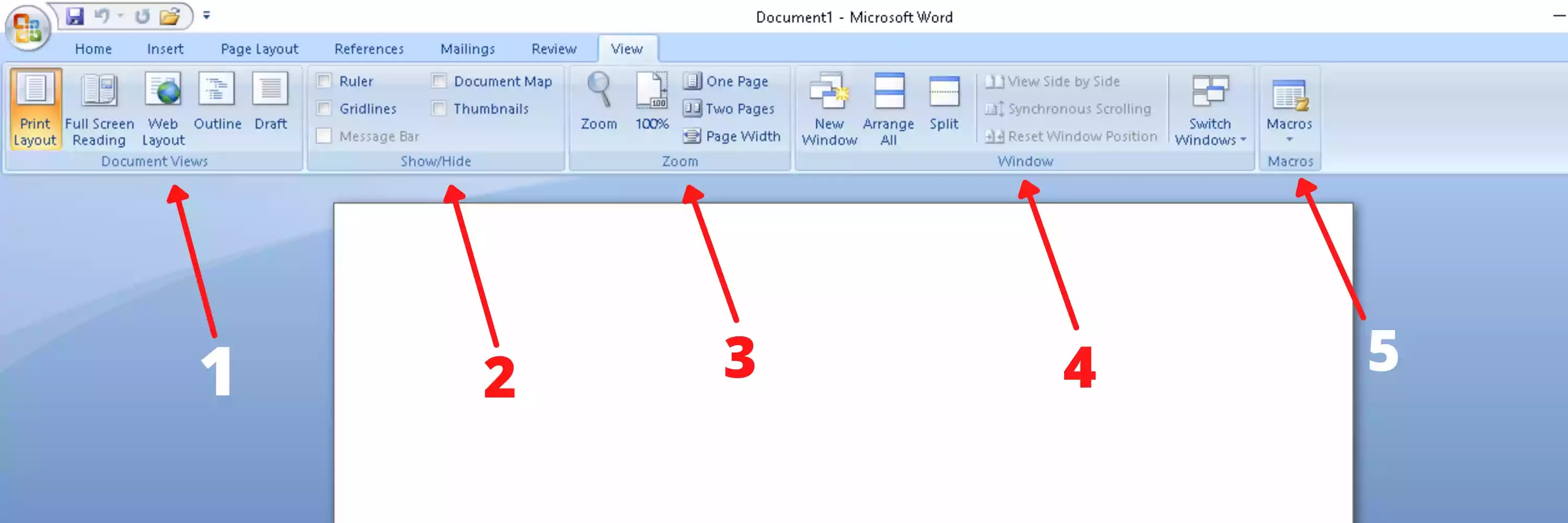 MS Word View Tab In Hindi MS View MS Word View Tab In Hindi MS View