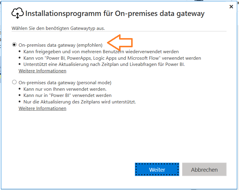 Power Automate - On-premises data gateway