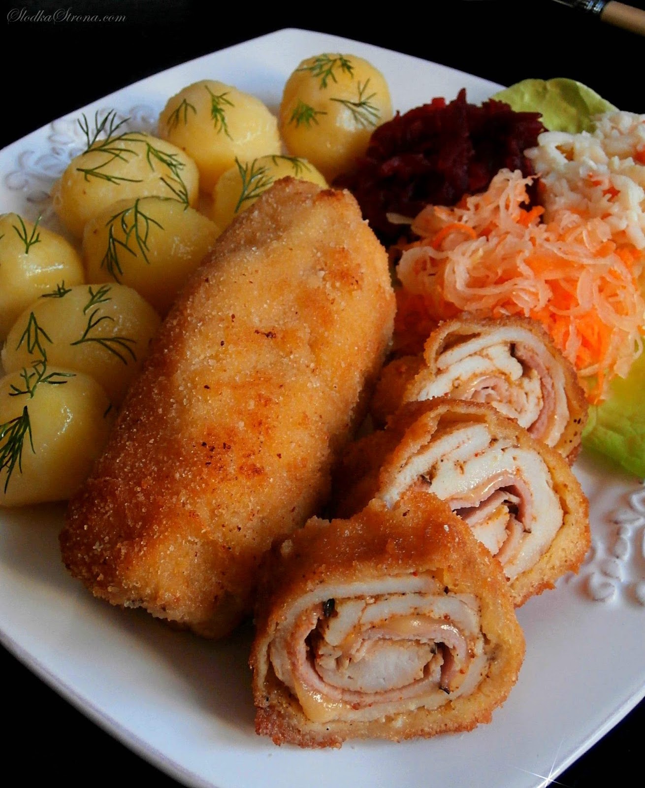 Słodka Strona: Roladki z Kurczaka z Szynką i Serem