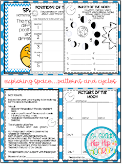 1st Grade Hip Hip Hooray!: NGSS Exploring Space: Patterns and Cycles