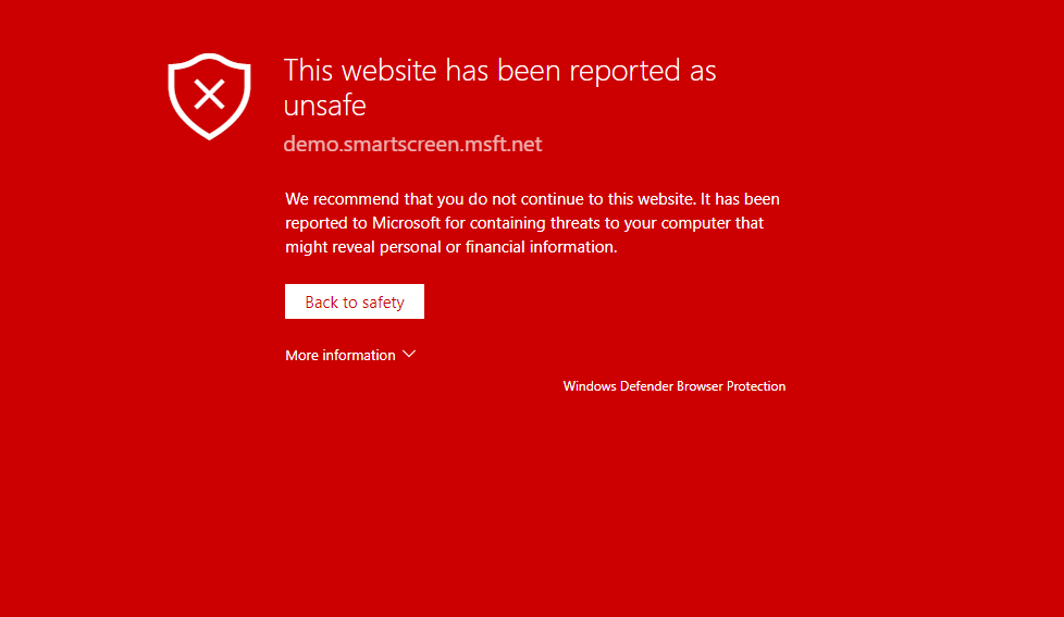 Google Chrome için Windows Defender tarayıcı koruması