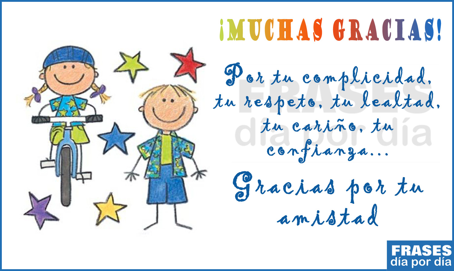 ¡Gracias por tu amistad!
