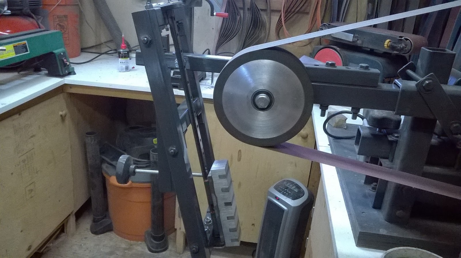 Robinson Edge: Modified Surface Grinder Attachment