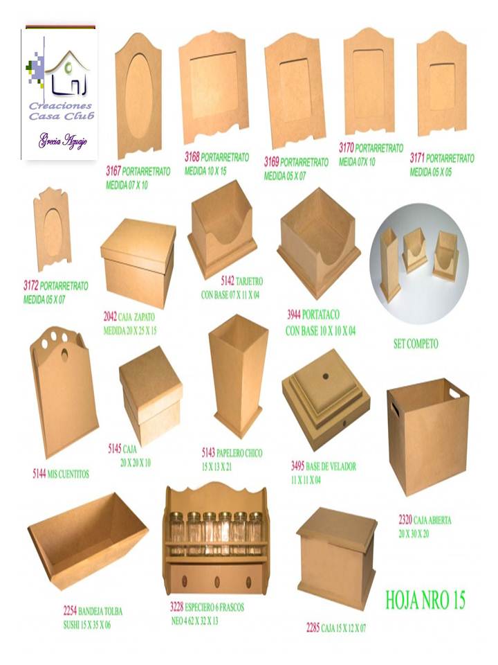 TODO EN MDF: CATALOGO DE MDF