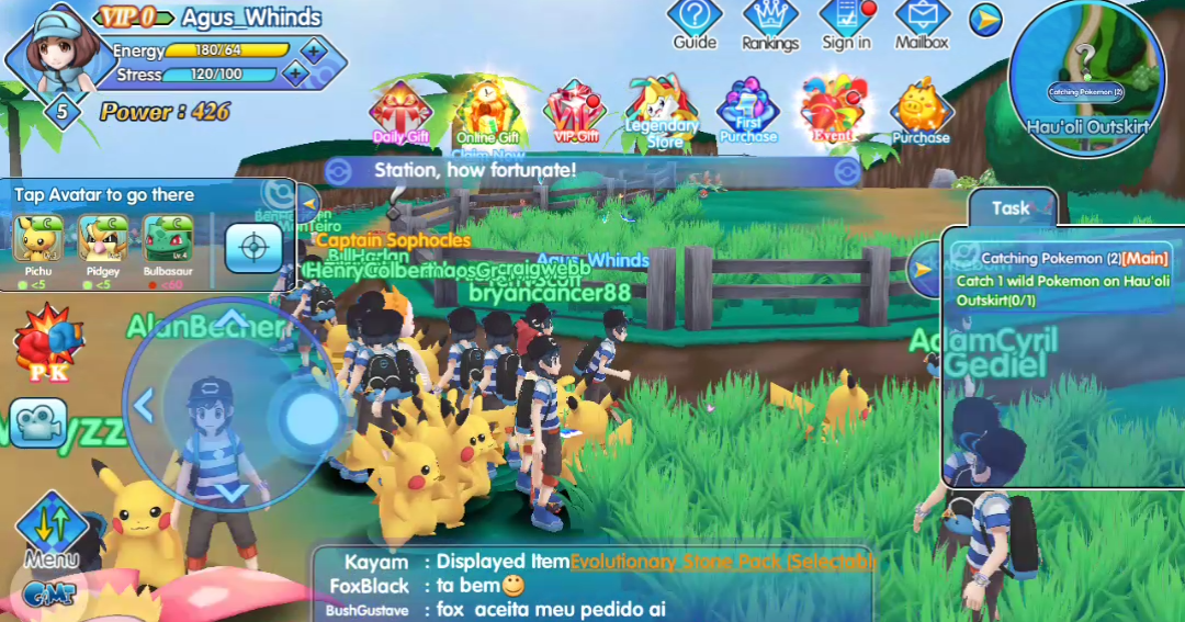 First Review : Game Pocketown-Legendary # First Server-Pikachu