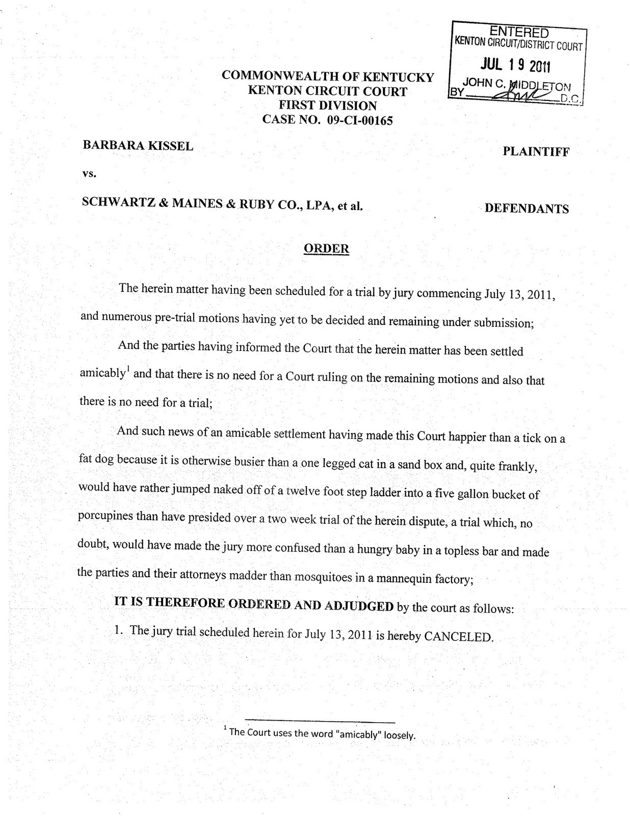 Todd Wright Now: An Actual Judge's Order in a Divorce