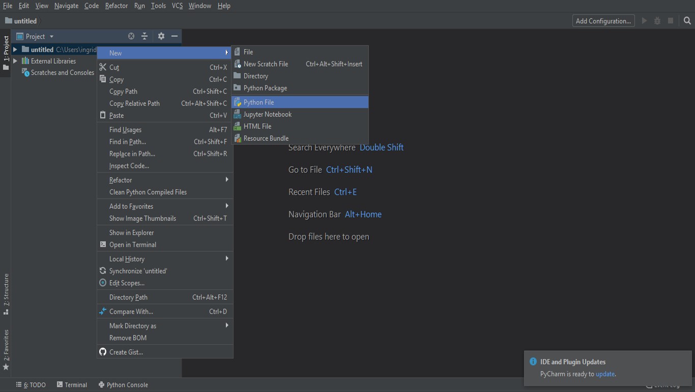 ISC Sauceda Carolina: Uso de pycharm con modulo Tkinter(Practica No. 7)
