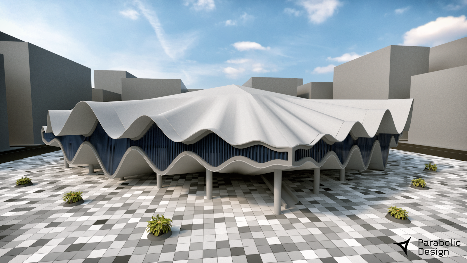 Parametric Design Study of Qatar National Library | Parabolic Design