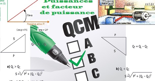 QCM Puissances et facteur de puissance