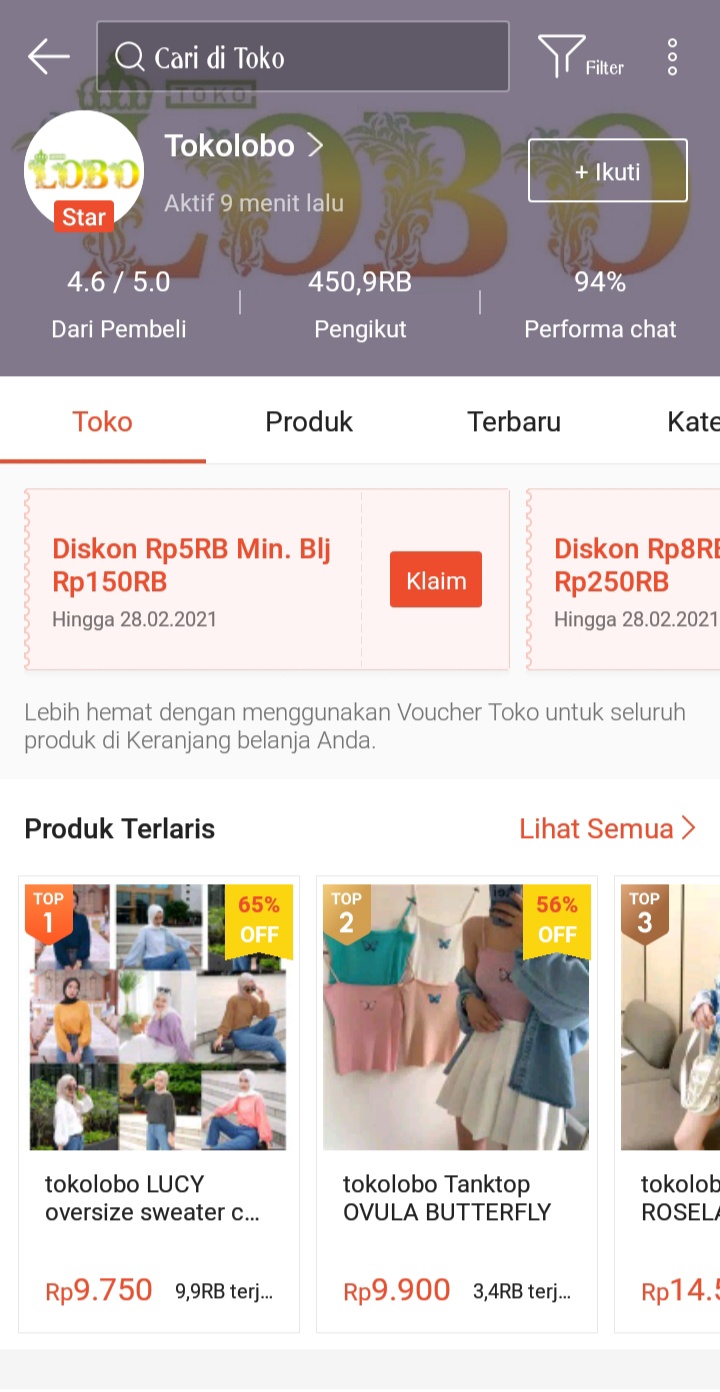 Ratnasari Pevensie's : 7 Rekomendasi Toko Baju Wanita di Shopee yang ...