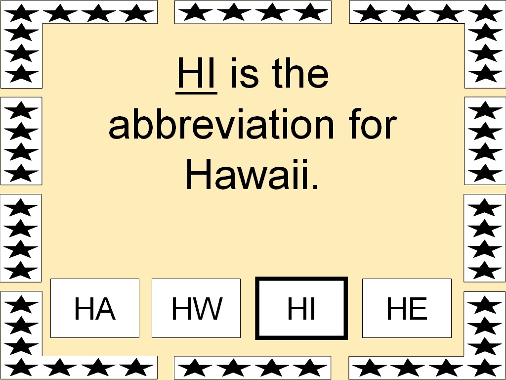 Student Survive 2 Thrive: American State Abbreviations - Part 2 of 5