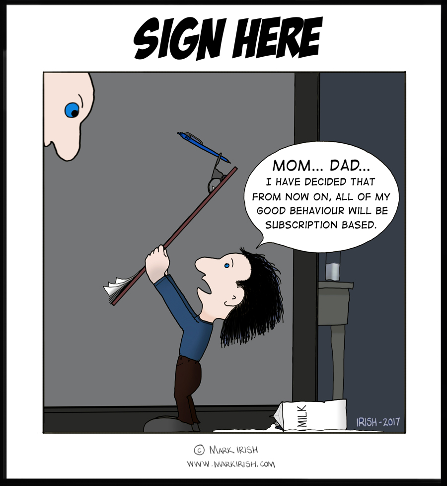 Irish's Cartoons: Sign Here