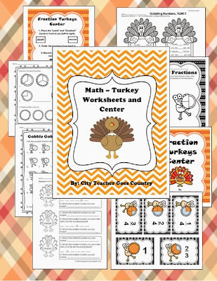 City Teacher Goes Country: Thanksgiving Classroom Items