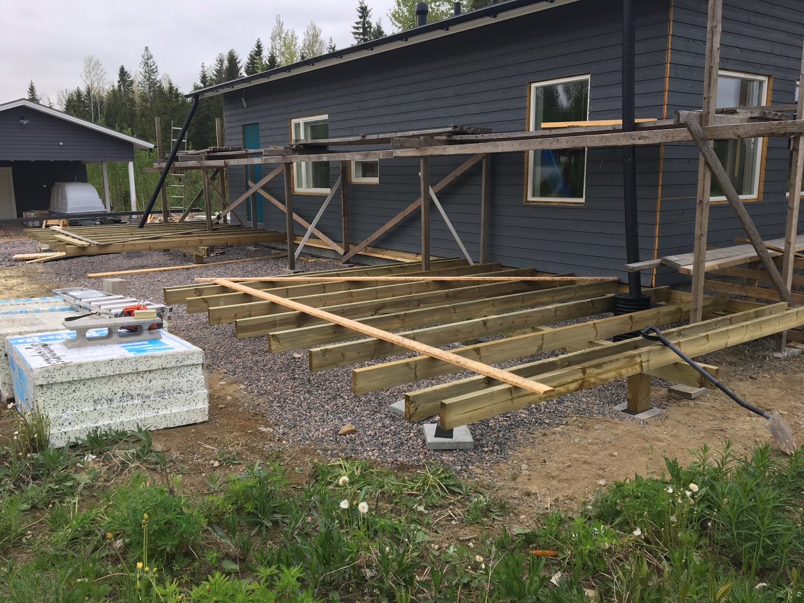 Terassin rakentaminen talon yhteyteen