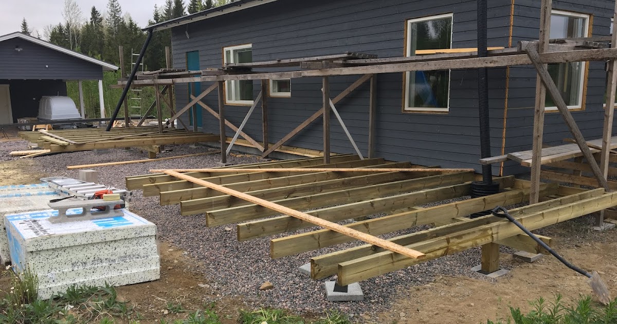 Terassin rakentaminen talon yhteyteen