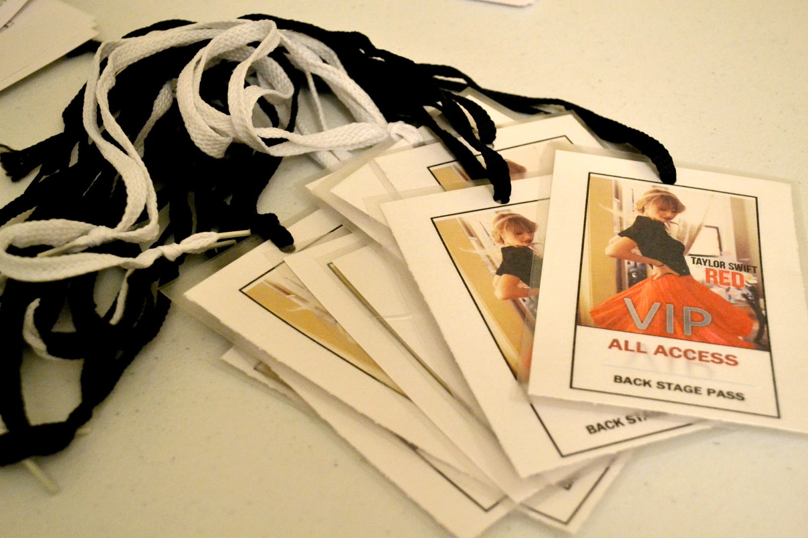 Bellapia Designs: Taylor Swift Birthday Part- Back Stage VIP Pass