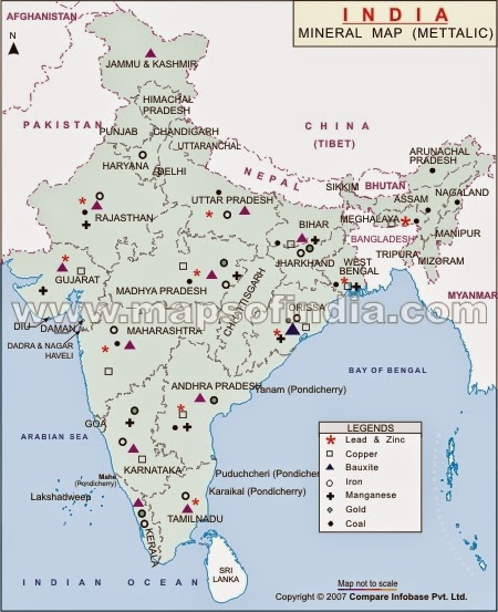 I AM A MINER : MINERAL MAP OF INDIA