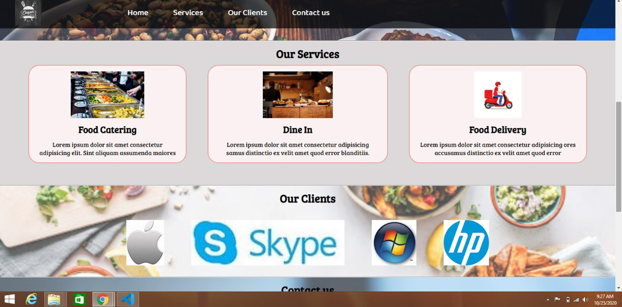 Restaurant's Website - My Portfolio