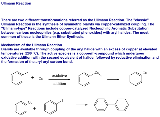 chemistry world: ULLMANN REACTION