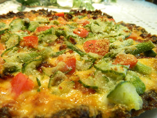 Ginny's Low Carb Kitchen: Vegetable Meatza Pie