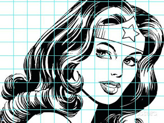 Mr. MintArt: Superhero grid drawing