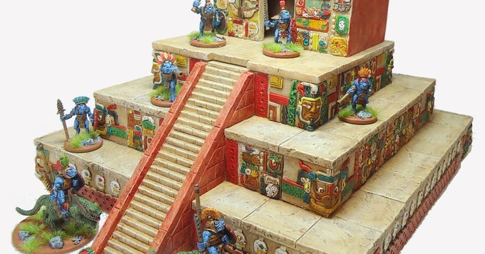 Wargame News and Terrain: Slug Industries: 28mm Mayan Pyramid and ...