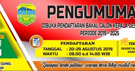 Download Contoh Spanduk Rangkaian Kegiatan Pilkades 2019 Format CDR ...