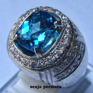 Cincin Natural Blue Topaz 040 | BATU PERMATA| BATU MULIA| AKIK ANTIK ...