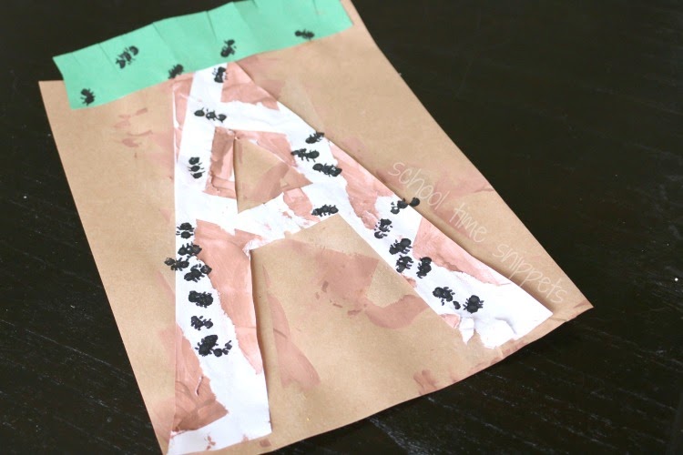 Letter A Craft for Preschool | School Time Snippets