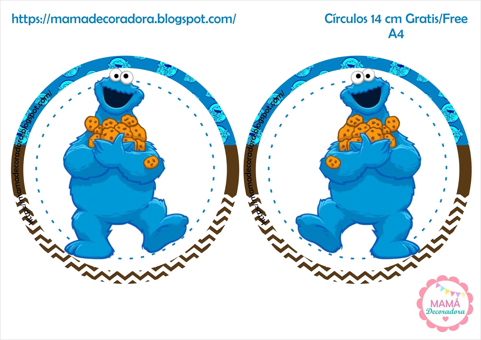 Mamá Decoradora: Kit imprimible Monstruo Come Galletas