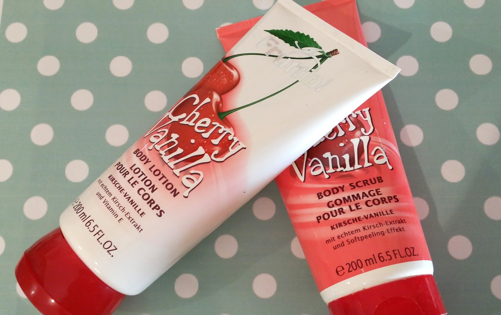 Fruttini Cherry Vanilla Body Scrub & Body Lotion - Pink Daisy Loves