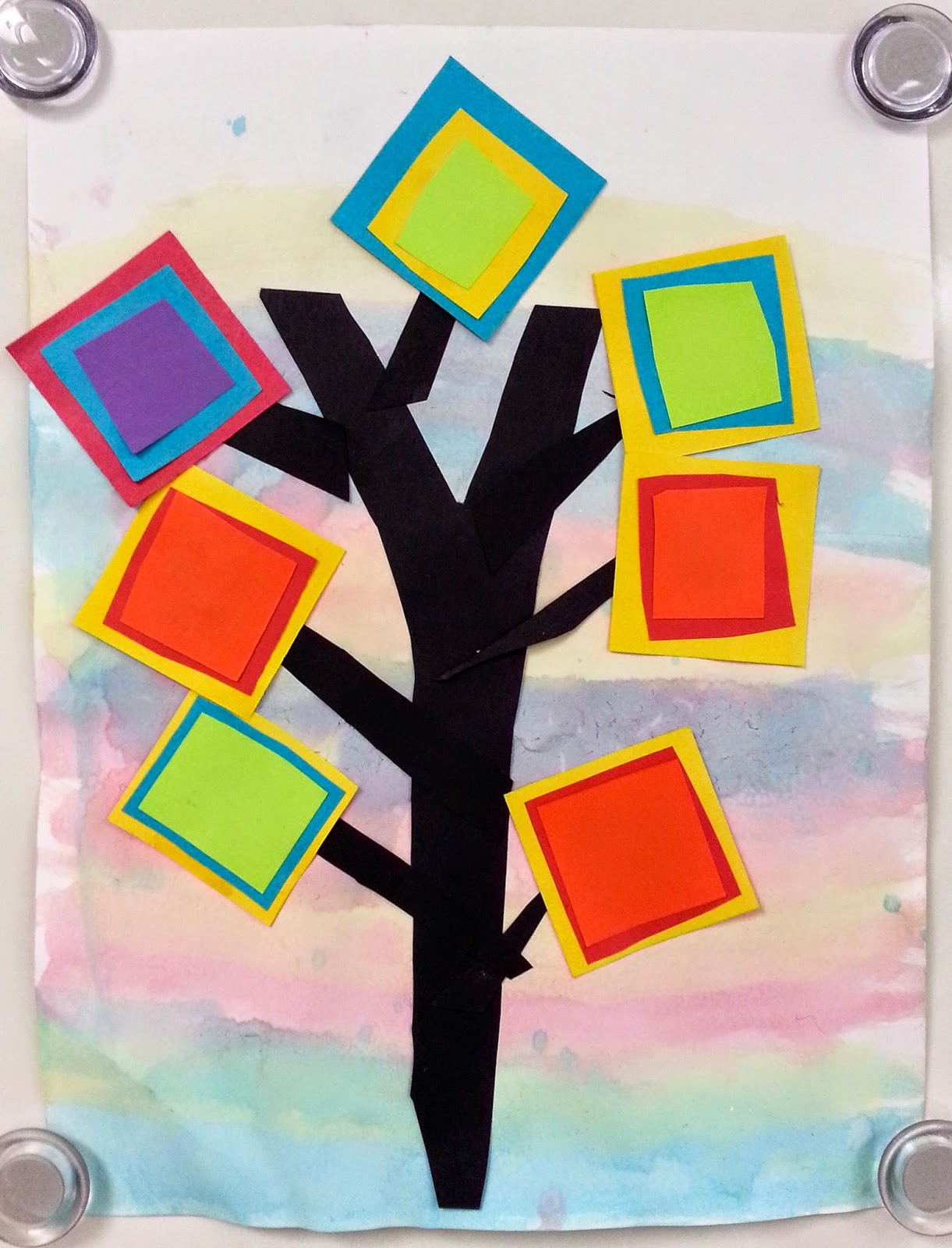 Color Mixing Trees (1st) | Art with Mrs. Nguyen
