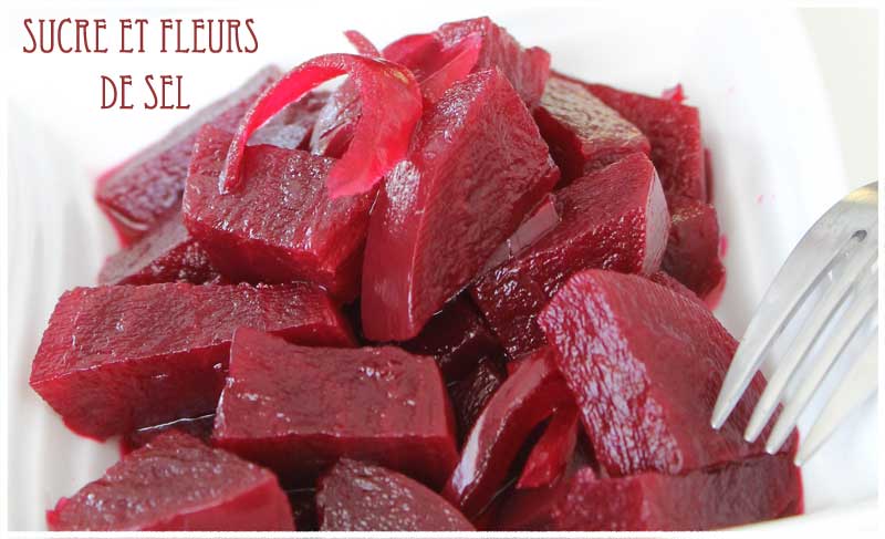 Sucre et Fleurs de Sel: Betteraves marinées aux vinaigres.