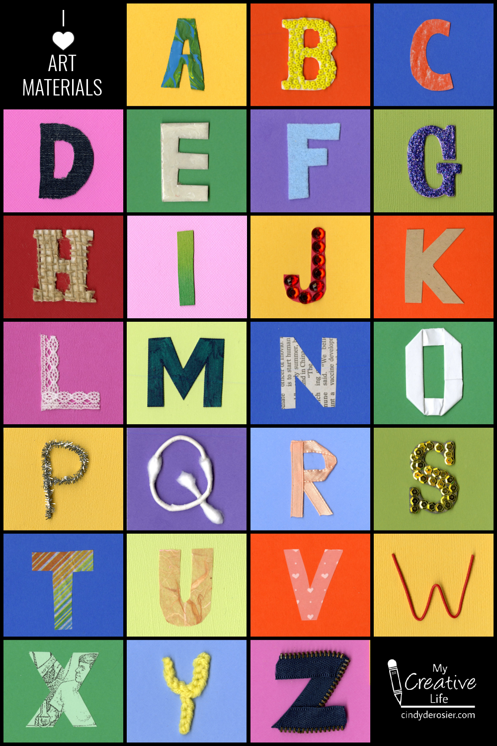 Artistic Letters Of The Alphabet