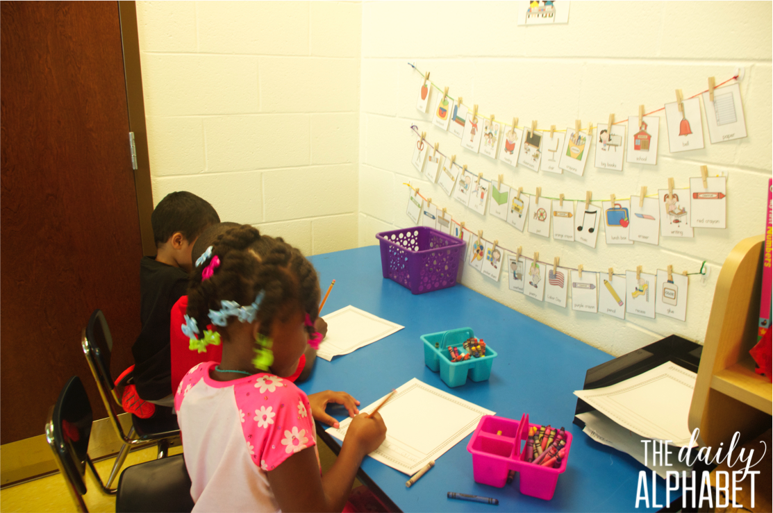 Beginning Centers in Kindergarten - The Daily Alphabet