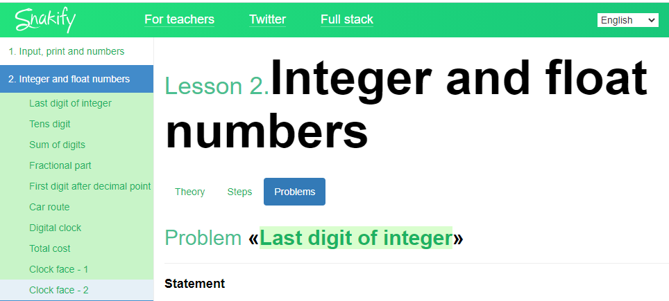 Snakify Python Program Solution Integer And Float Number Chetan Tm