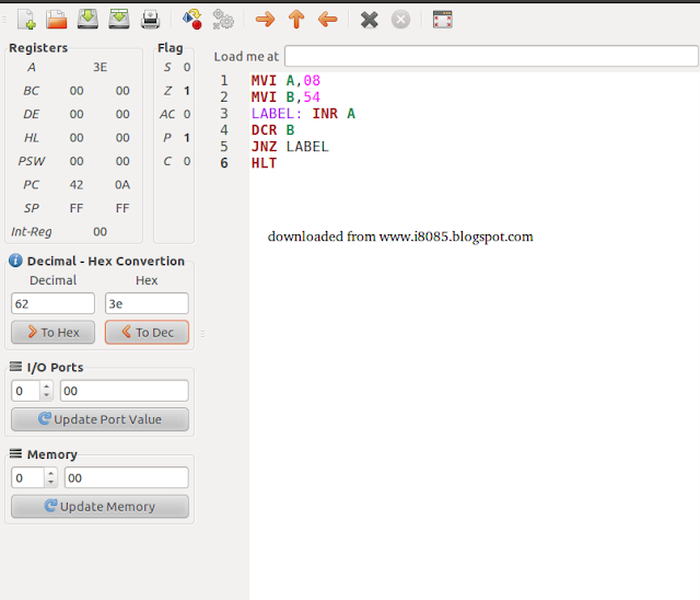 Learn 8085: How to add two numbers without using ADD command?