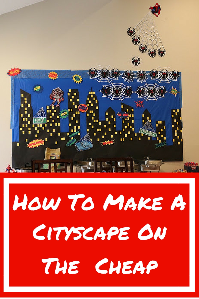 How to Make A Cityscape Backdrop on the Cheap