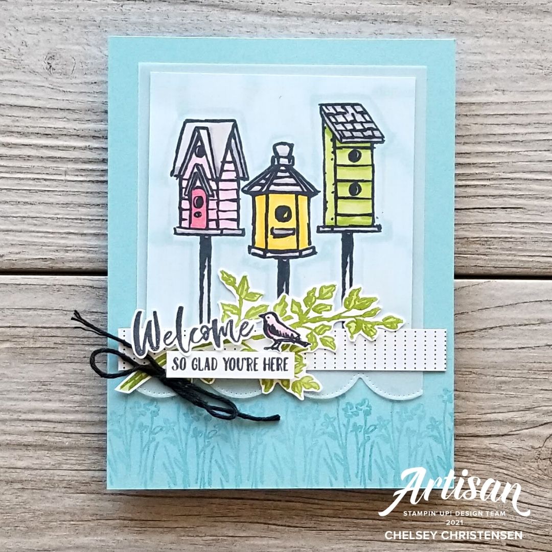 Creative Chelsey: Garden Birdhouses Stamp Simple Stamping & Easy Card ...