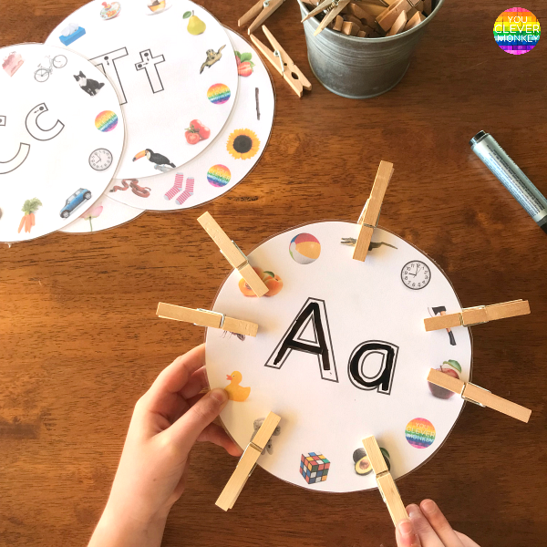 INITIAL SOUNDS ALPHABET CIRCLES | you clever monkey