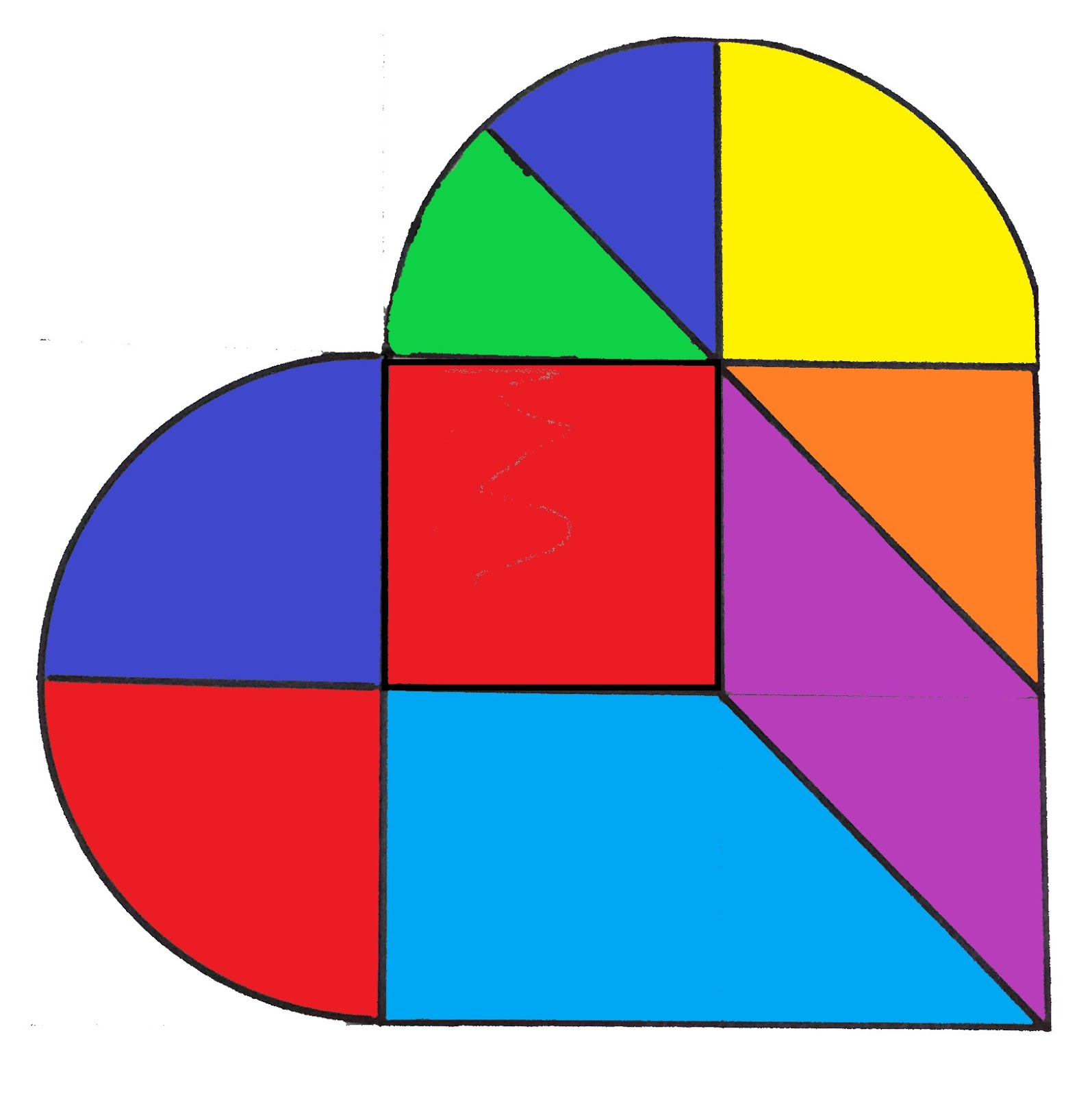 LES DROITS DES GONES: Tangram Base COEUR