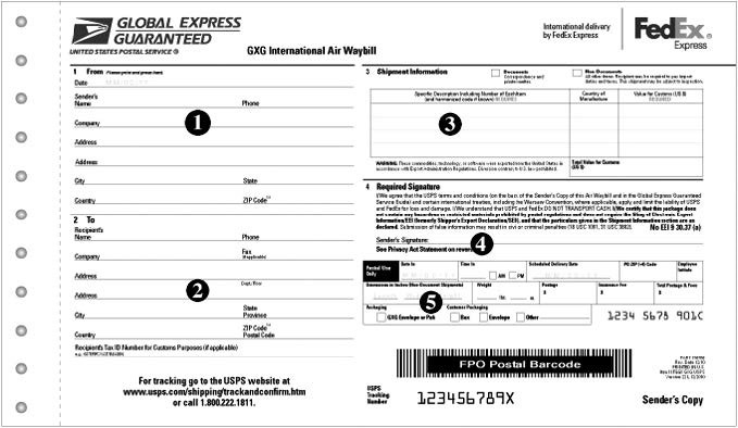 Usps Waybill - Invoice Template