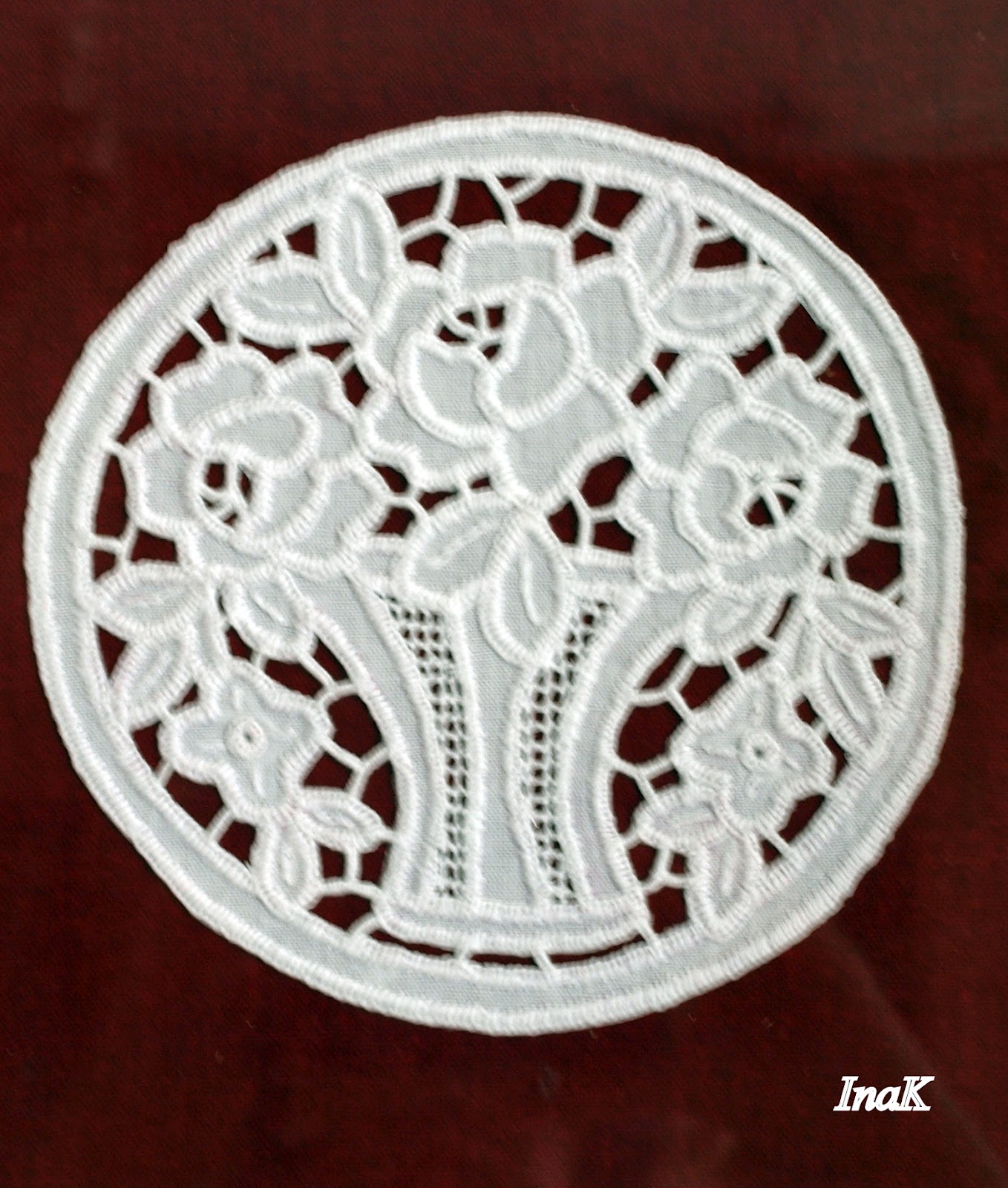 szydełkowe inspiracje ....i nie tylko: Haft richelieu