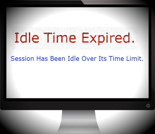 Idle Time Expired Session Has Been Idle Over Its Time Limit เวลาอยู่เฉยๆ ที่ตั้งไว้ หมดลงแล้ว