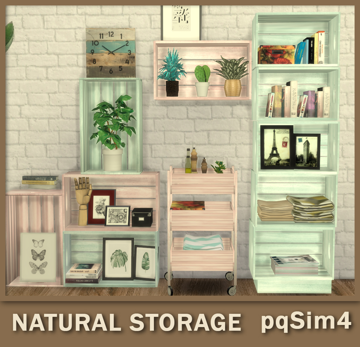 Natural Storage. Sims 4 Custom Content.