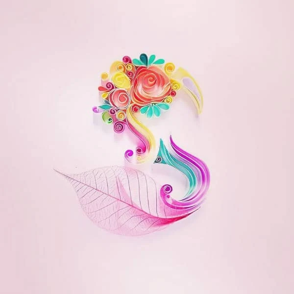 Graceful On-Edge Paper Quilling - Bharathi Supramaniam