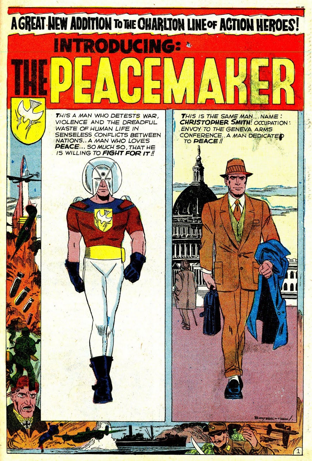 BEACH BUM COMICS : MANKIND HAS FOUND A CHAMPION IN -- THE PEACEMAKER