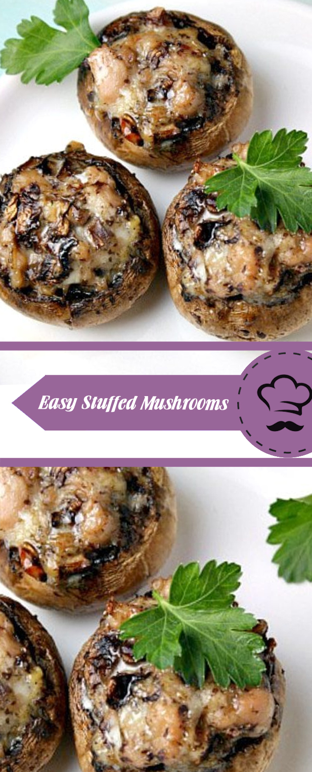 EASY STUFFED MUSHROOMS - freerecipefoods
