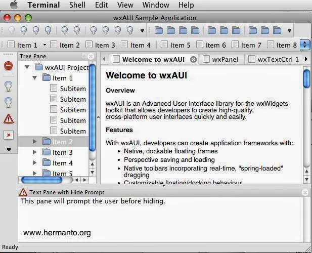 Kompilasi library wxWidgets 3 di Mac OS X | dr. HERMANTO, M.K.M., C.P.