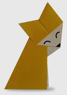 Origami A Fox - Easy Origami instructions For Kids